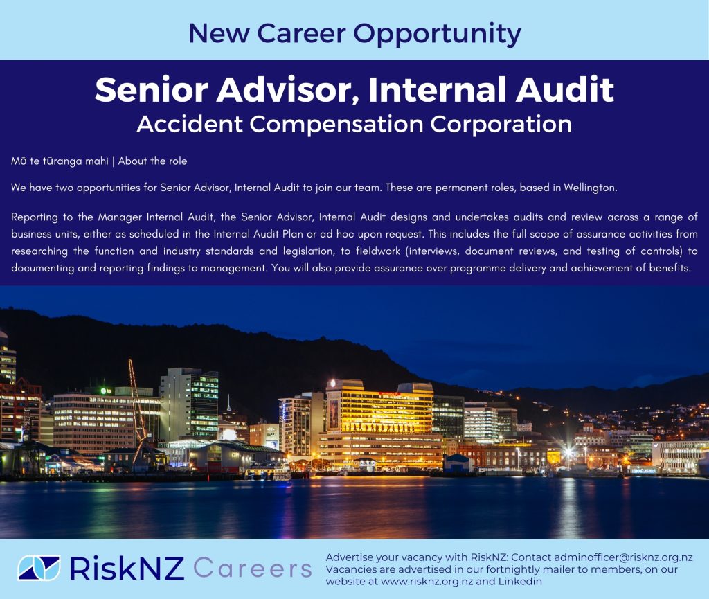 Position Filled - RiskNZ