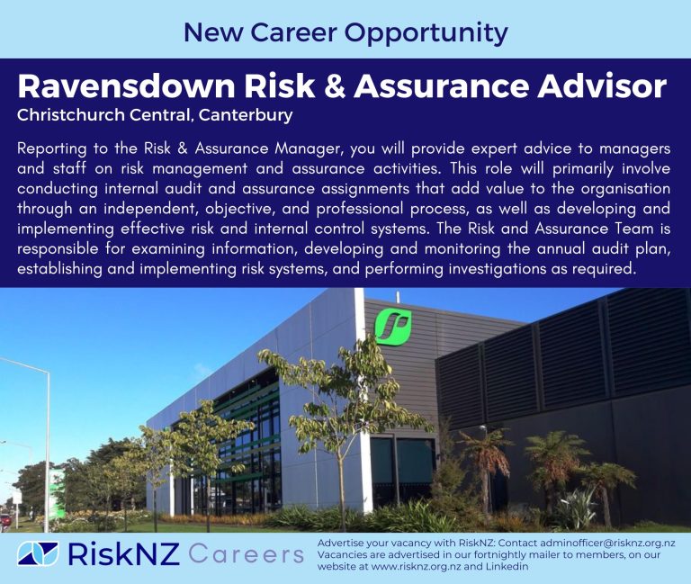 Position Filled - RiskNZ